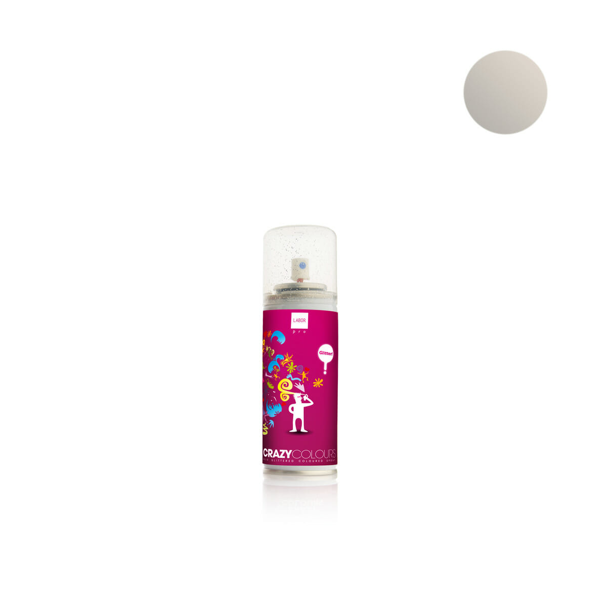 SPREJ U BOJI 125 ml - glitter srebro - Kutikula frizerska oprema